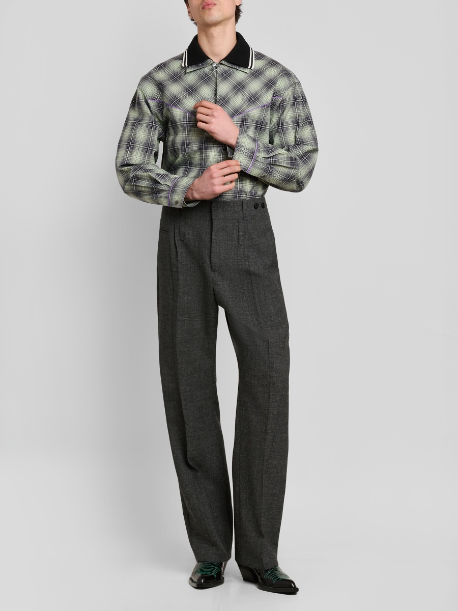 MARNI pleated wool trousers